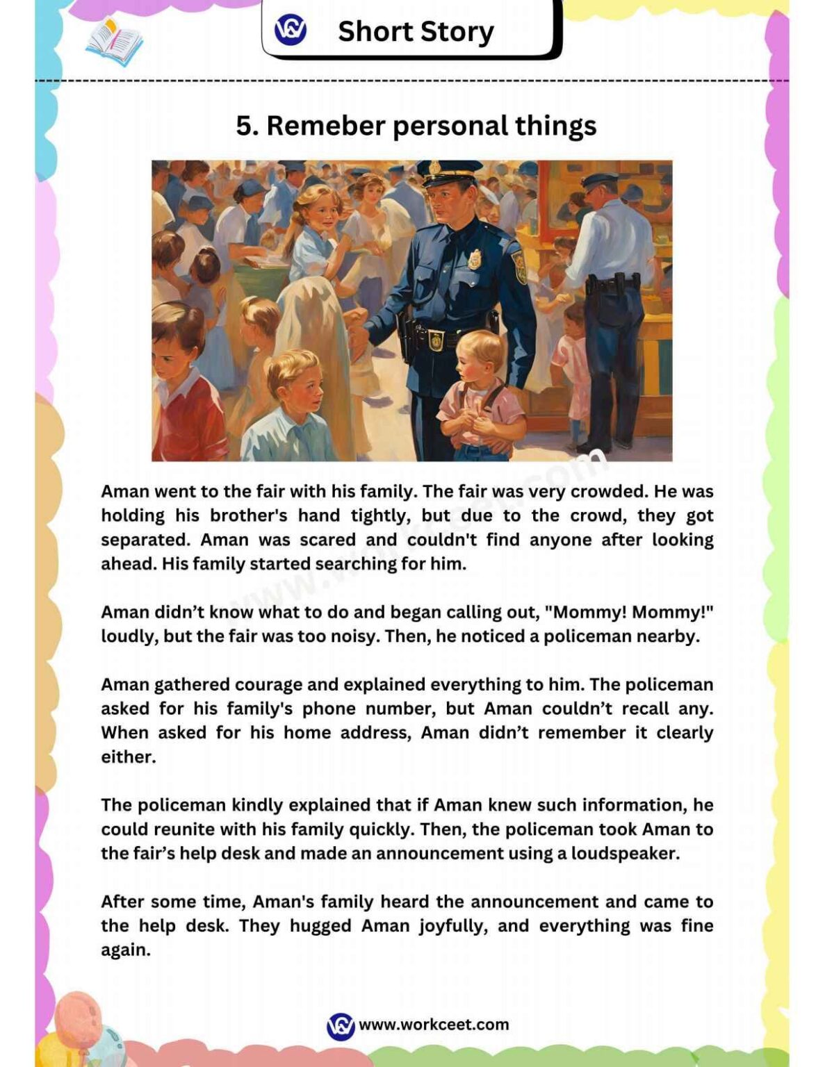 Short Stories in Englsih on Moral Values Download PDF, withPictures
